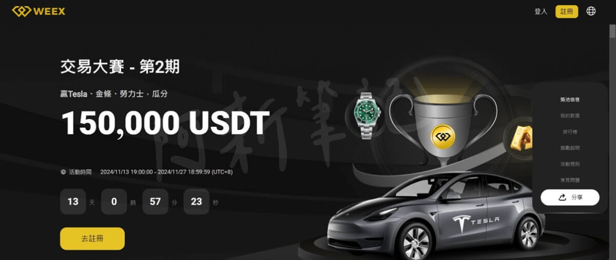 最新！WEEX 邀請碼「XTLX」直接享專屬福利，交易滿額贈USDT